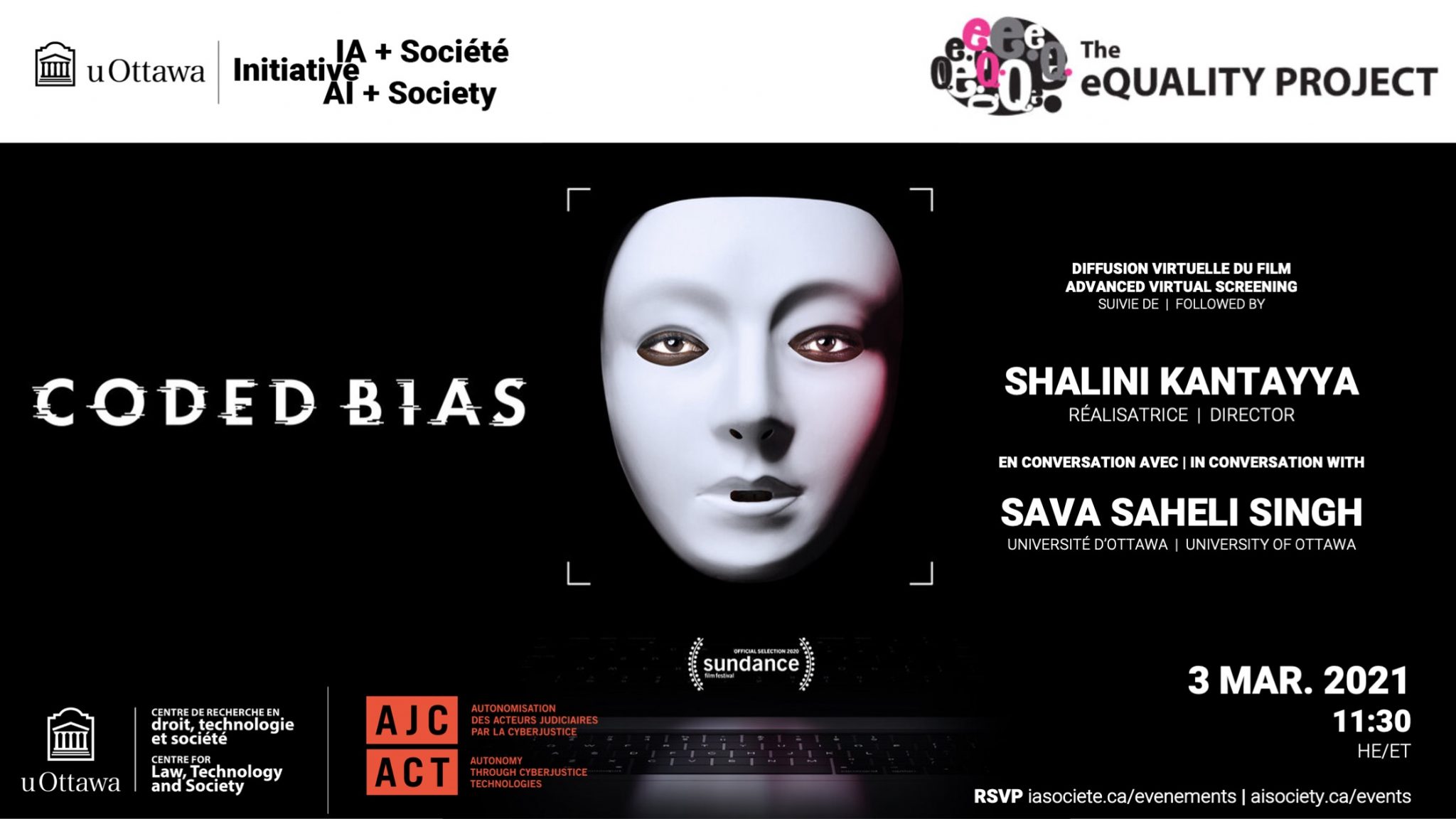 Projection du film Coded Bias de Shalini Kantayya | Projet AJC | ACT ...